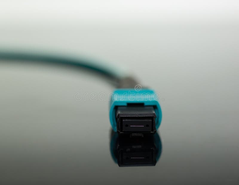 MTP MPO Fiber Optic Cable stock photo. Image of 40gig - 90529272