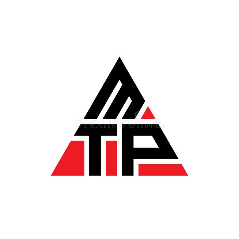 MTP Triangle Letter Logo Design with Triangle Shape. MTP Triangle Logo ...