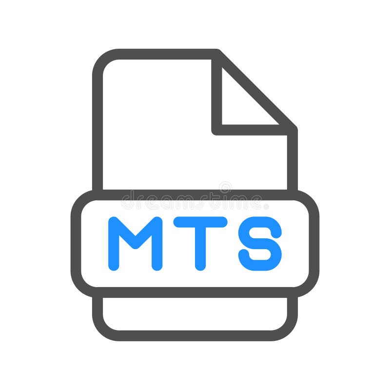 Mts Document File Icon, Symbol Modern and Elegant Design with Color ...