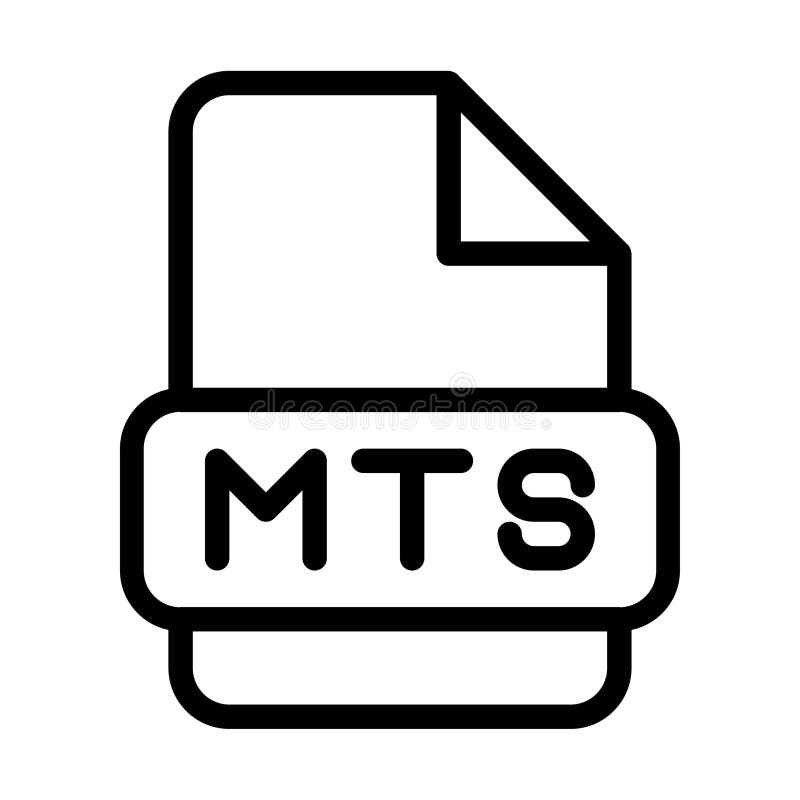 Mts File Icon. Type Files Sign Outline Symbol Design, Icons Format Type ...