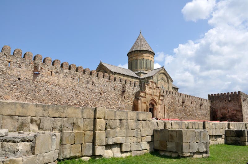 Mtskheta, Georgia stock photo. Image of stone, green - 33172072