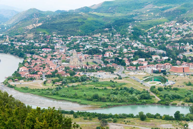 Holy City of Mtskheta View from Jvari Monastery in Mtskheta, Mtskheta ...