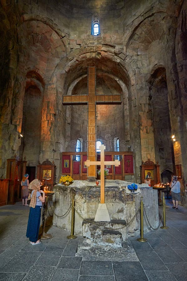 MTSKHETA, GEORGIA - 31 JULY 2017: Svetitskhoveli Cathedral in Mt ...