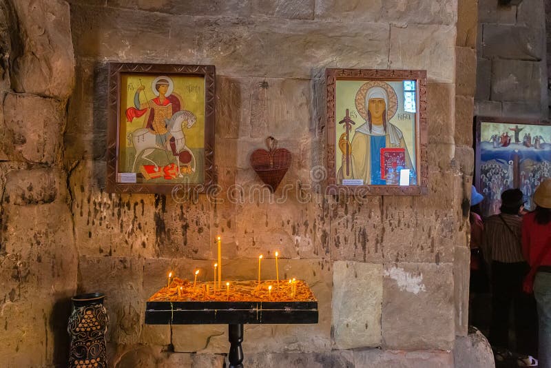 The Interior of Jvari Monastery, Republic of Georgia Editorial ...