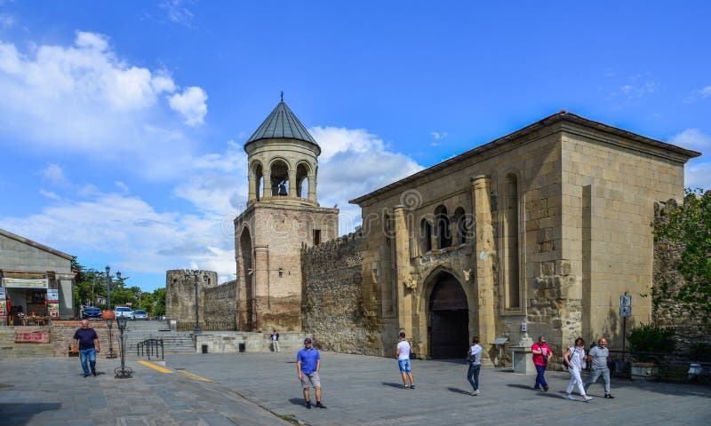 Svetitskhoveli Cathedral of Mtskheta, Georgia Editorial Photo - Image ...