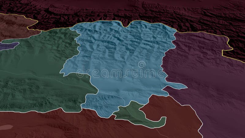 Mtskheta-Mtianeti, Georgia - Highlighted. Administrative Stock ...