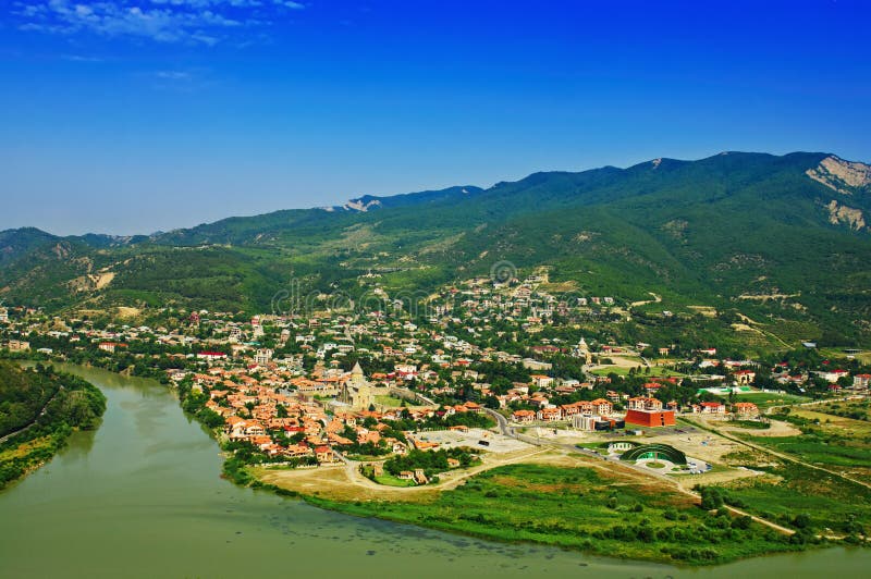 Mtskheta view stock image. Image of architecture, mtsheta - 36447599