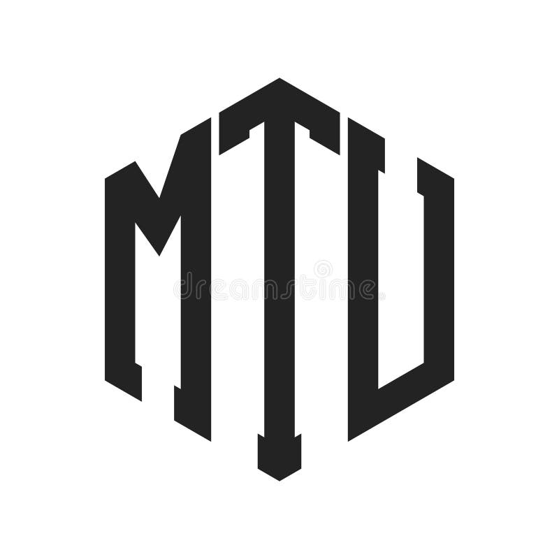 MTU Logo Design. Initial Letter MTU Monogram Logo Using Hexagon Shape ...