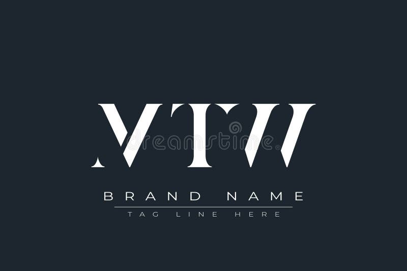 MTW Abstract Letter Logo Design Stock Vector - Illustration of alphabet ...