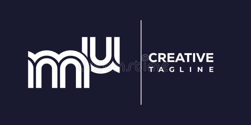 MU abstract logo stock vector. Illustration of element - 356195661