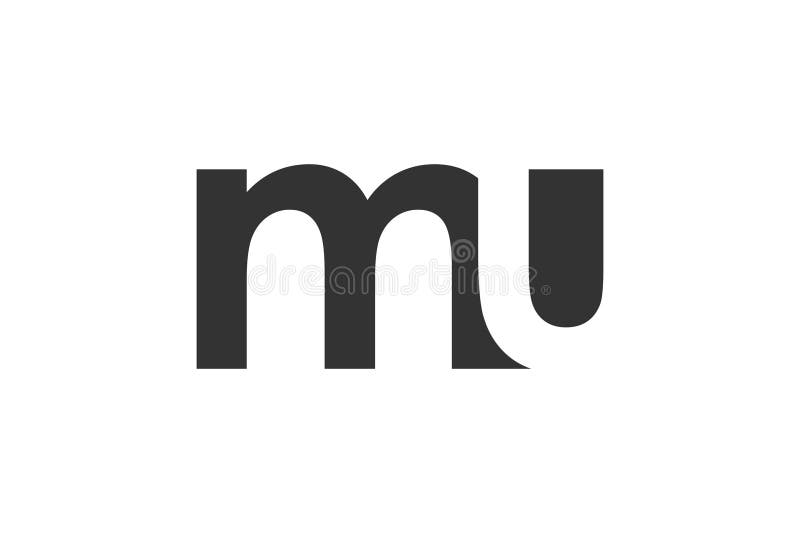 MU Creative Geometric Initial Based Modern and Minimal Logo. Letter M U ...