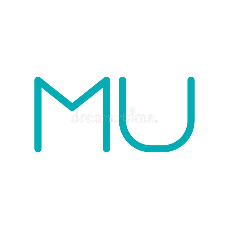 Mu Initial Letter Vector Logo Icon Stock Vector - Illustration of ...