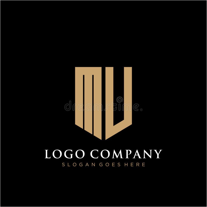 MU Letter Logo Icon Design Template Elements Stock Vector ...