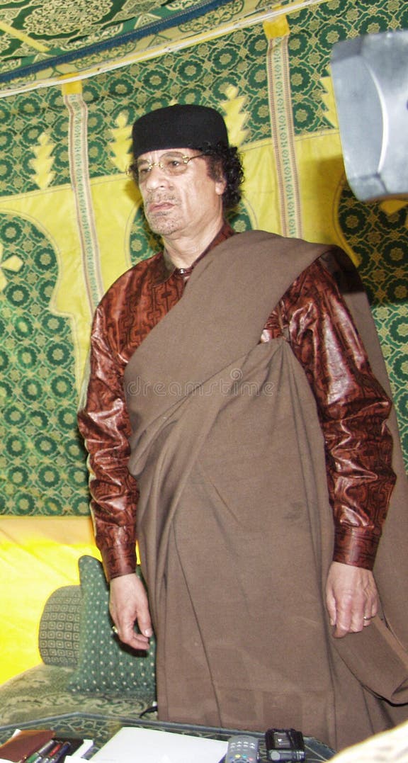 Muammar al Gaddafi editorial image. Image of libya, elder - 18524490