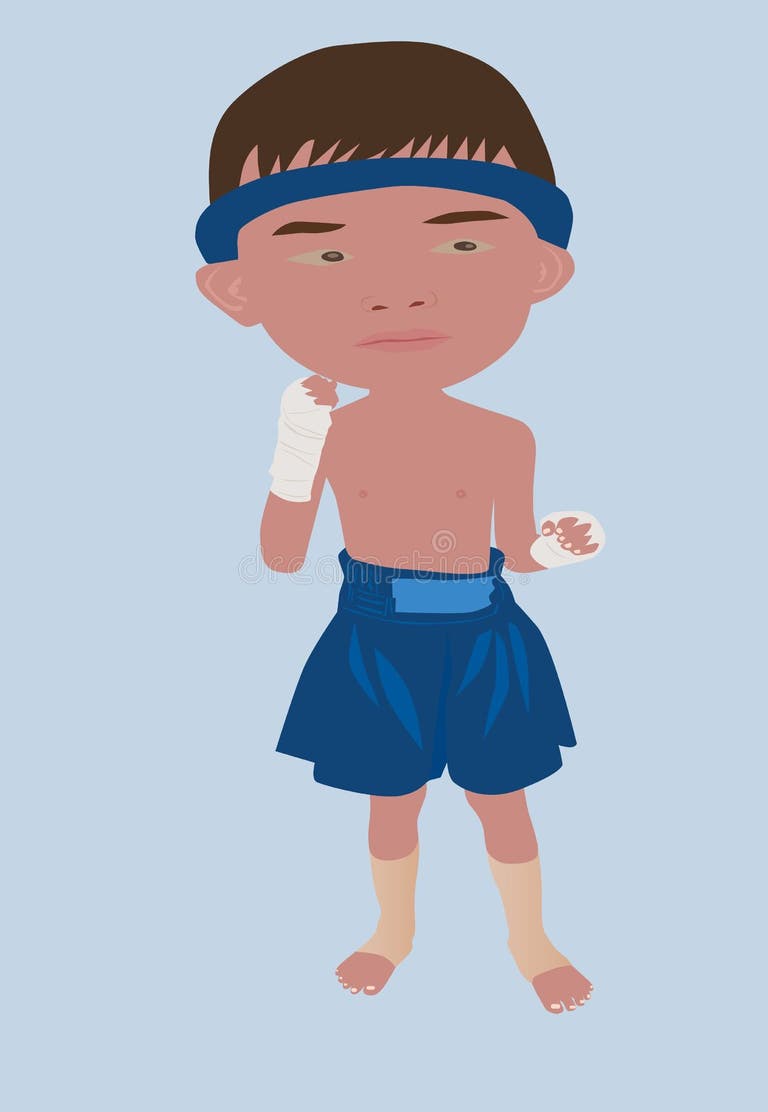 Little Muay Thai Fighter Stock Illustrations – 54 Little Muay Thai ...