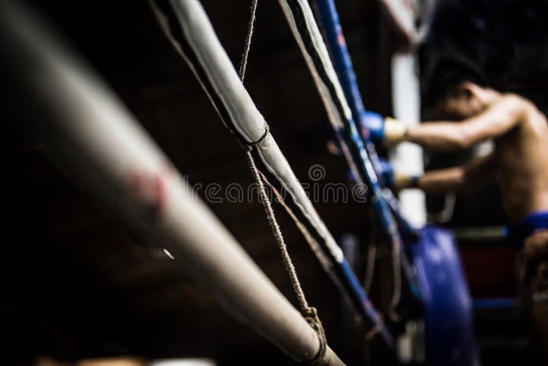 Muay Thai (Kickboxing) Match Stock Image - Image of kickboxer, attack ...