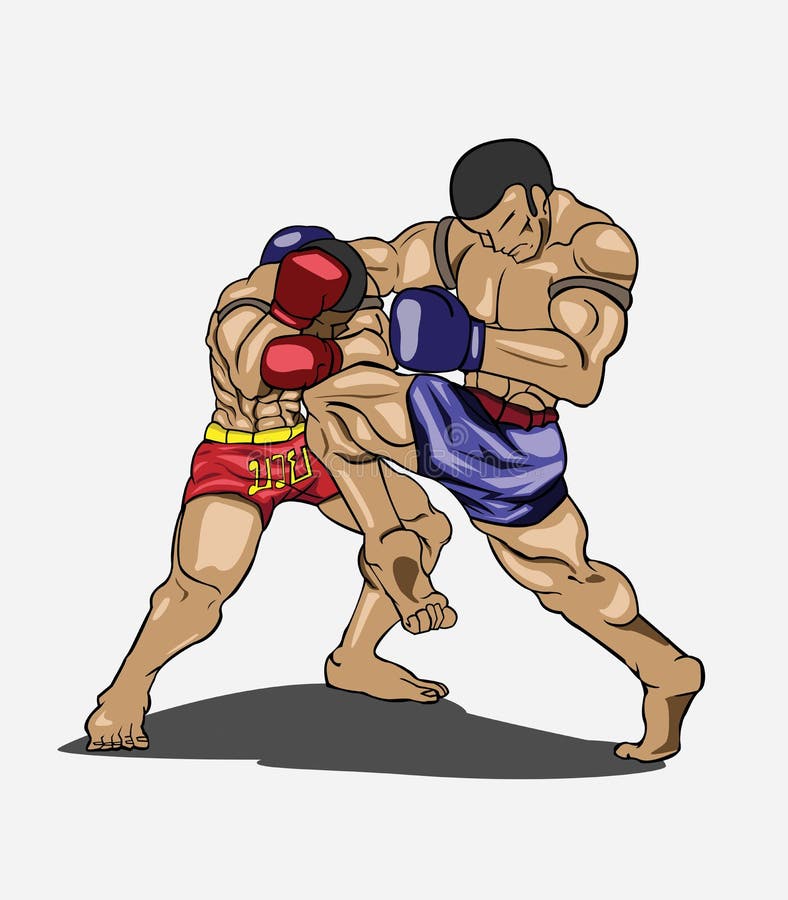 Muay thai. Martial art stock vector. Illustration of adttack - 38503343
