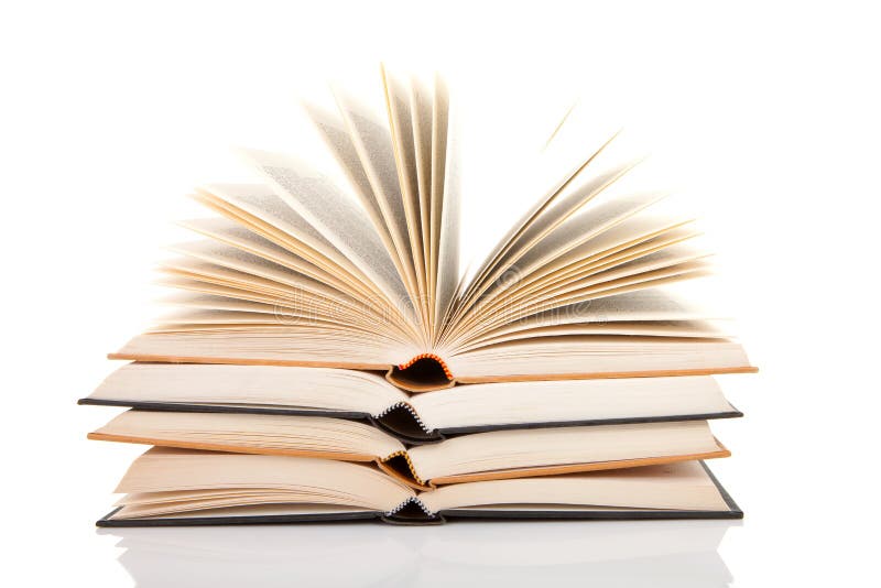 Libri Aperti, Cuori Dei Segnalibri, Carta, Matite, Rami Dei Fiori Lilla ...