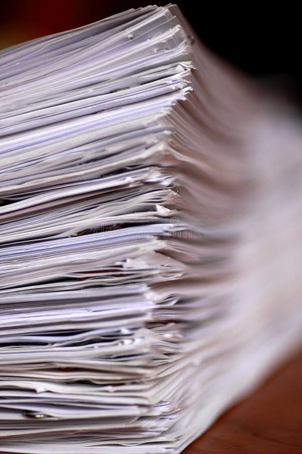 Stack paper stock image. Image of work, papers, stack - 5012941