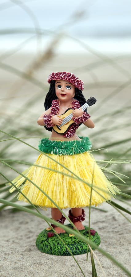 Muchacha De Hula Del Tablero De Instrumentos Imagen de archivo - Imagen ...