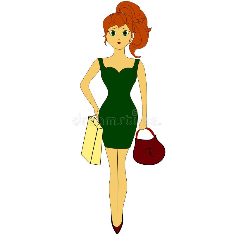 Muchacha de la historieta stock de ilustración. Ilustración de muchacha ...