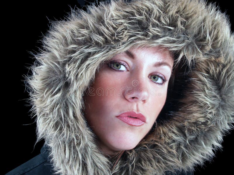 Niña esquimal foto de archivo. Imagen de sonrisa, suave - 1929078