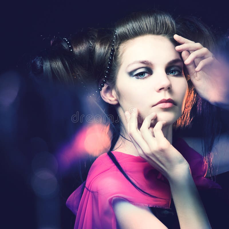 Muchacha hermosa imagen de archivo. Imagen de ojos, hembra - 11601489