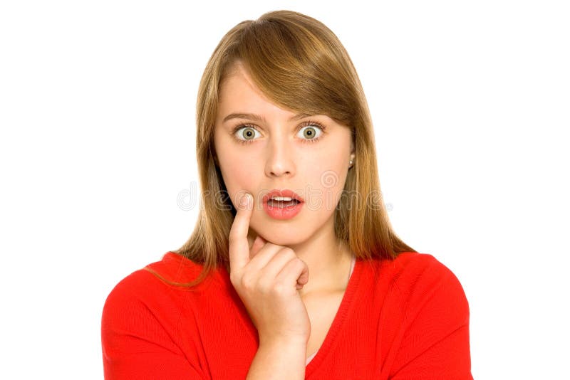 Muchacha sorprendida imagen de archivo. Imagen de hermoso - 16810317