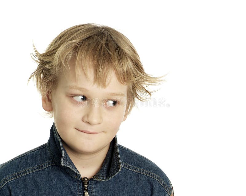 Muchacho astuto imagen de archivo. Imagen de pensativo - 5917729