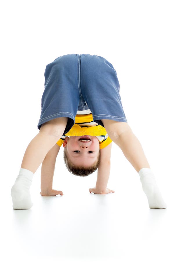 Muchacho de Chid al revés imagen de archivo. Imagen de juego - 30254887
