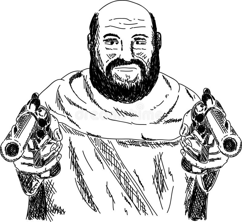 Muchacho del forajido ilustración del vector. Ilustración de hombre ...