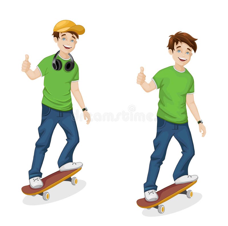 Muchacho del vector ilustración del vector. Ilustración de sonrisa ...