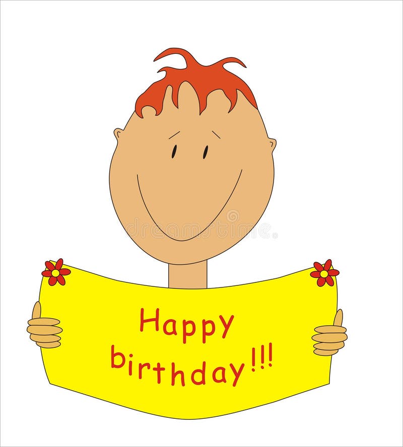 Muchacho feliz stock de ilustración. Ilustración de agradable - 10779280