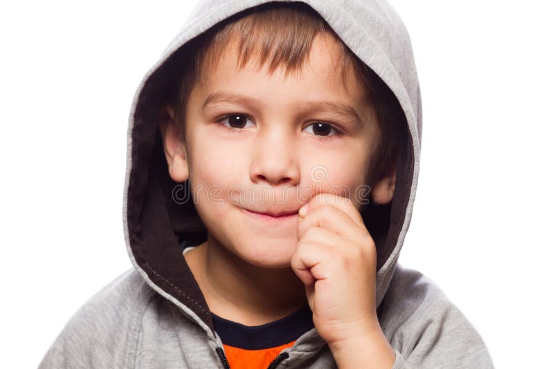 Muchacho Lindo Con La Boca Relampagada Imagen de archivo - Imagen de ...