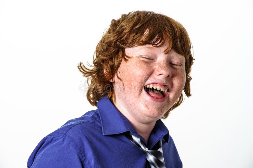 Muchacho Pecoso Del Rojo-pelo Imagen de archivo - Imagen de emotivo ...