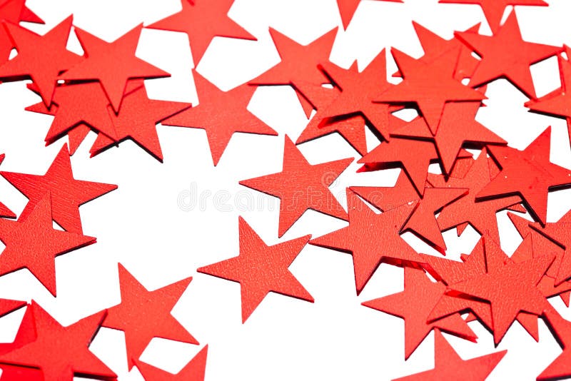 Muchas estrellas en blanco imagen de archivo. Imagen de rojo - 35894143