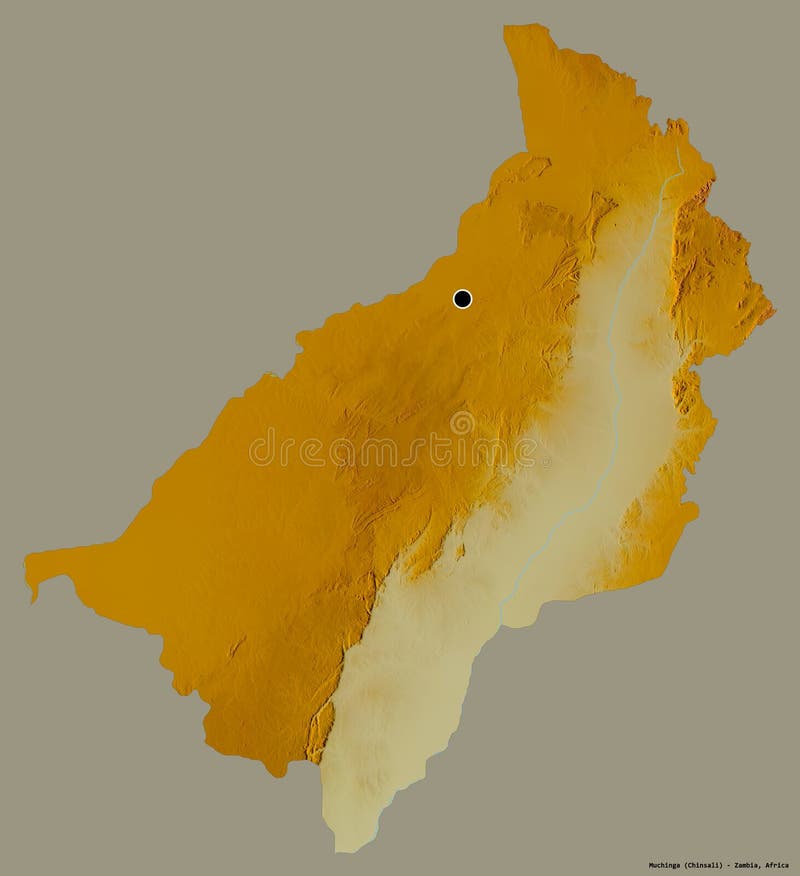 Muchinga, Province of Zambia, Zoomed. Administrative Stock Illustration ...