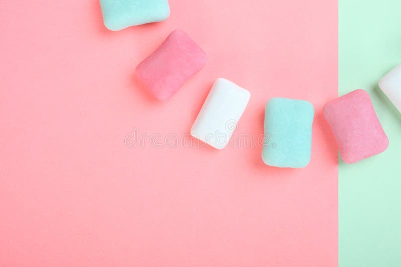 Chicle, Colores En Colores Pastel Foto de archivo - Imagen de pastel ...