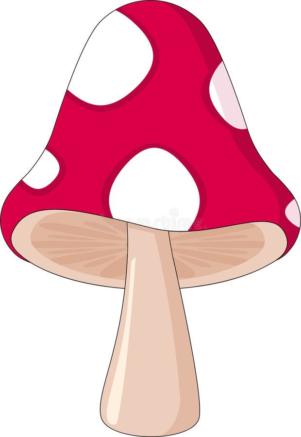Muchomor Pieczarkowa Wektorowa Ikona Ilustracja Wektor - Ilustracja ...