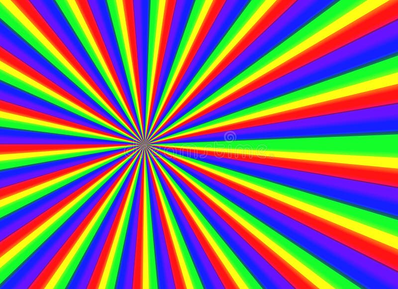 Muchos Rayos Multicolores. Fondos Rayados Stock de ilustración ...