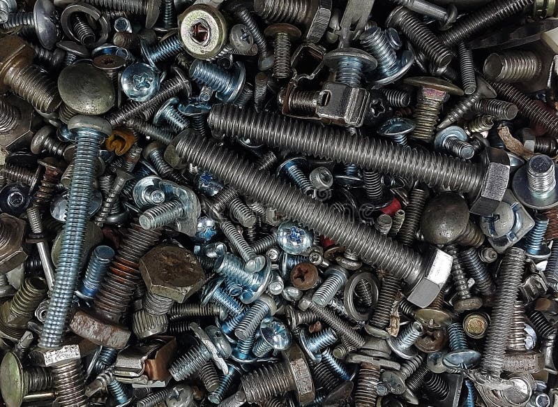Dos tipos de tornillos foto de archivo. Imagen de metal - 31328620