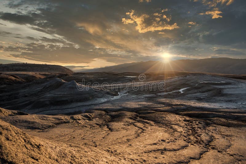 Mud Area Landscape in Romania Stock Photo - Image of scenery, romania ...