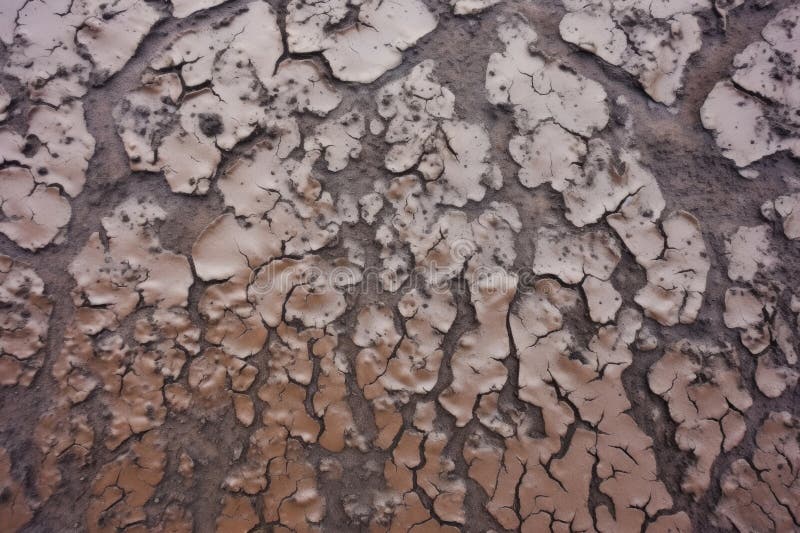 Mud Blobs Formed by Raindrops Stock Illustration - Illustration of ...