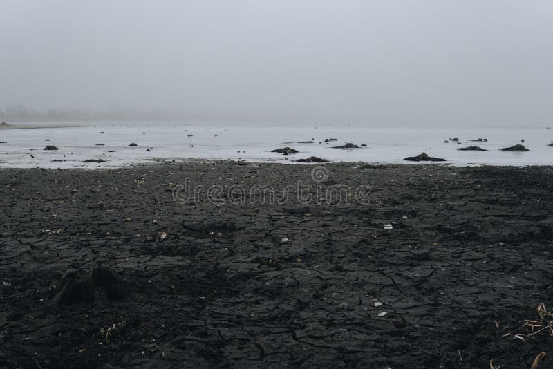 Mud on the Bottom of Dried Lake Stock Photo - Image of weather, natural ...