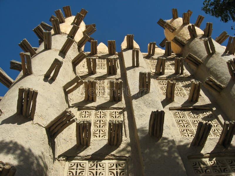 Mud brick mosque, Saba. stock photo. Image of islamic - 21450936