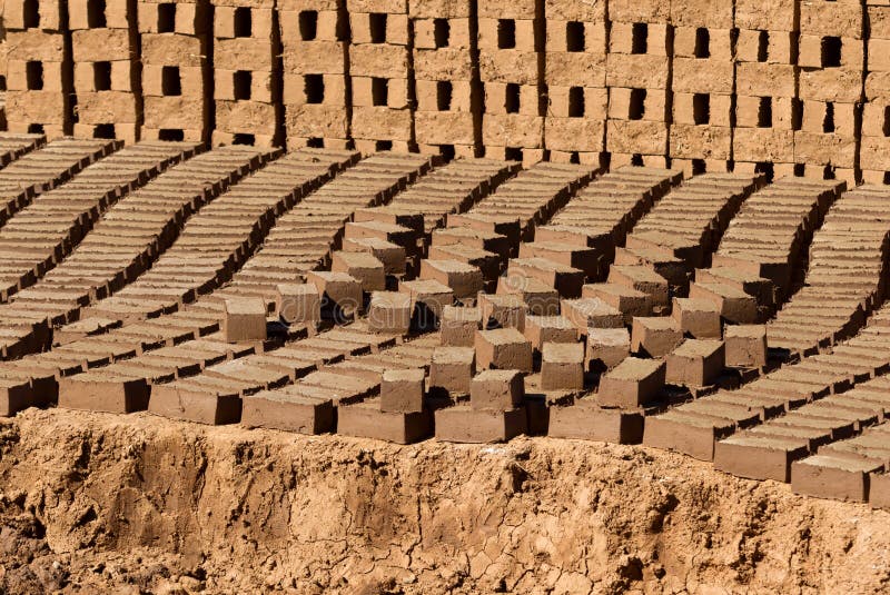 Mud Bricks Factory in Madagascar Stock Photo - Image of eastern, houses ...