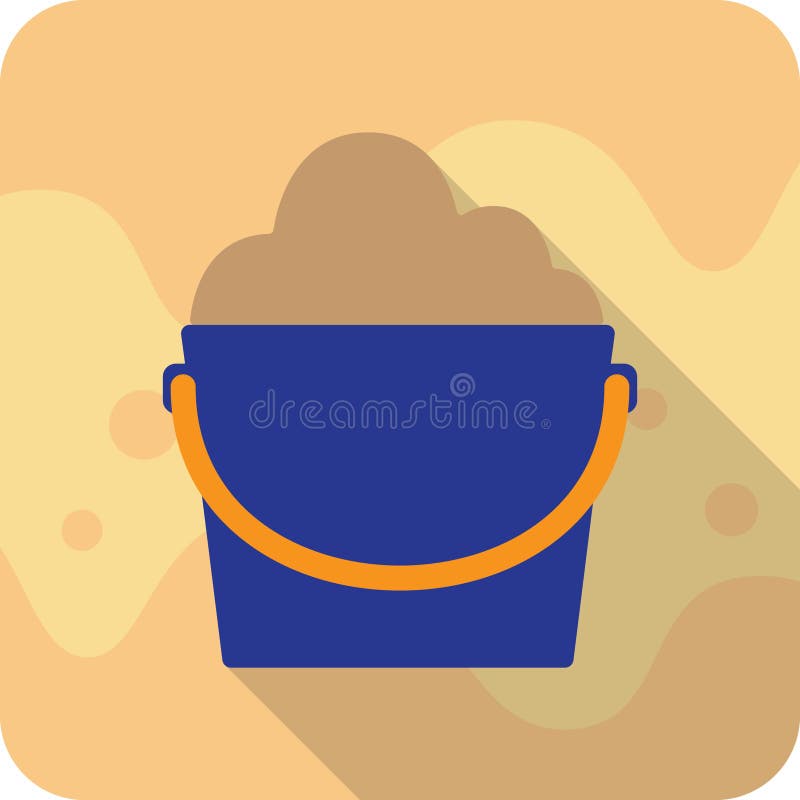 Mud Bucket. Vector Illustration Decorative Design Stock Vector ...