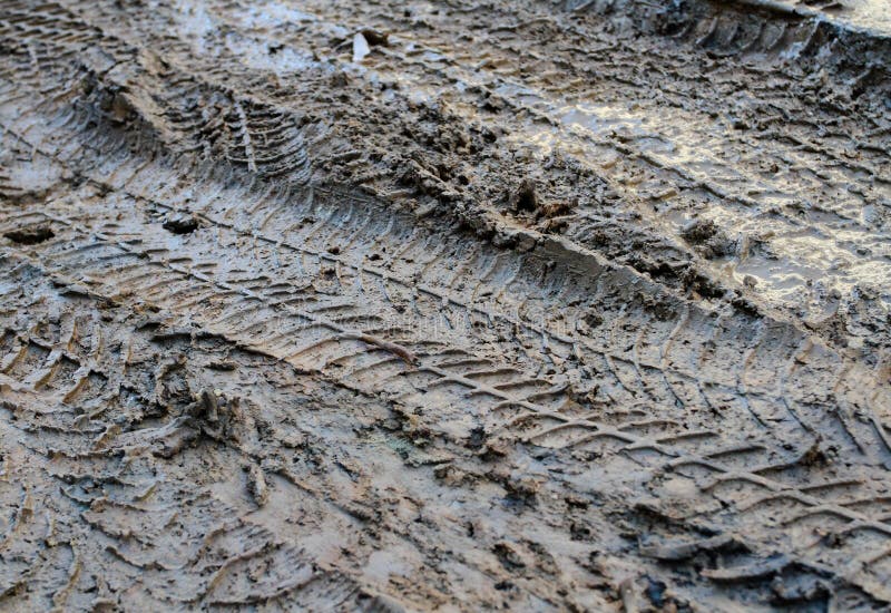 Mud Car Tracks Detail stock image. Image of dirt, patterns - 37909771