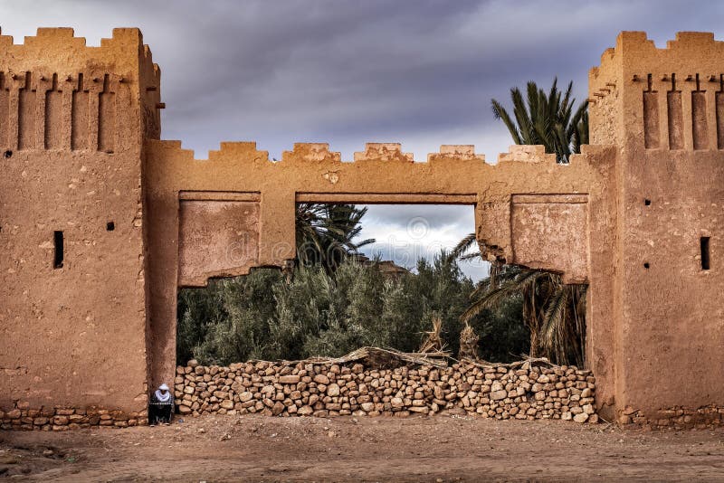 A Mud Castle in Ait Ben Haddou Stock Photo - Image of atlas ...