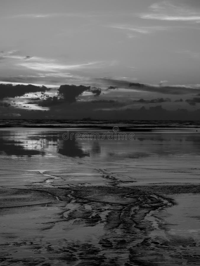 Mud Flat or Tidal Flat at the Beach Stock Photo - Image of coast ...